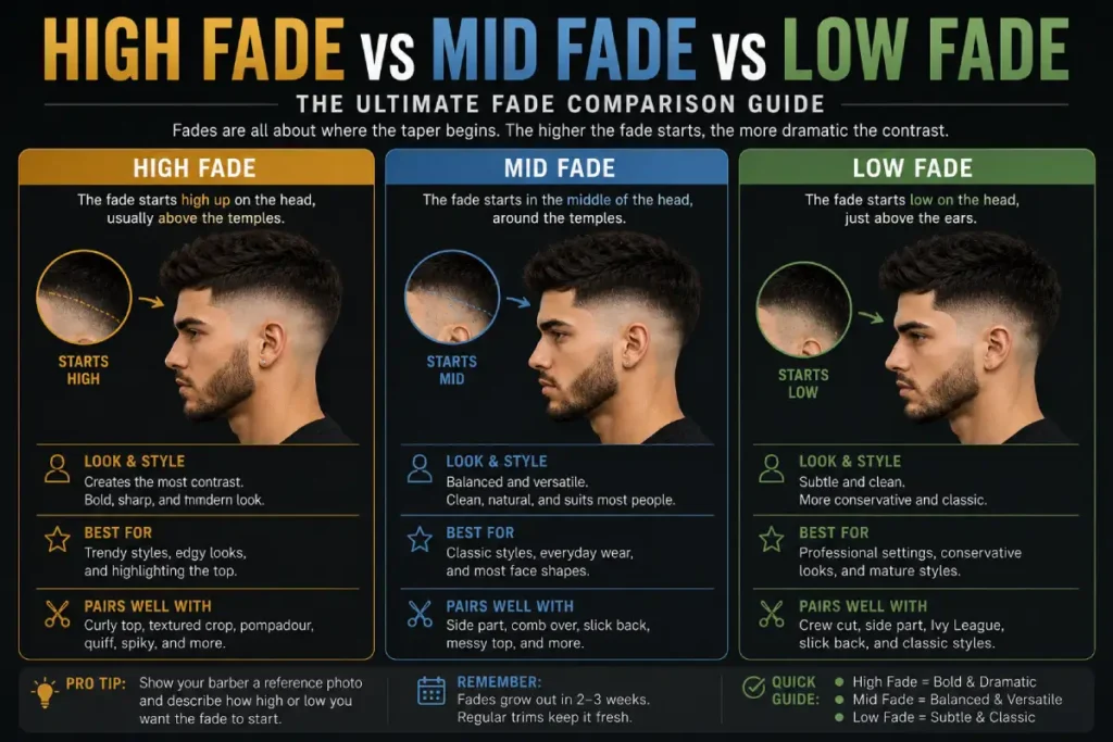 23 Trendy High Fade Haircuts For Men 2026